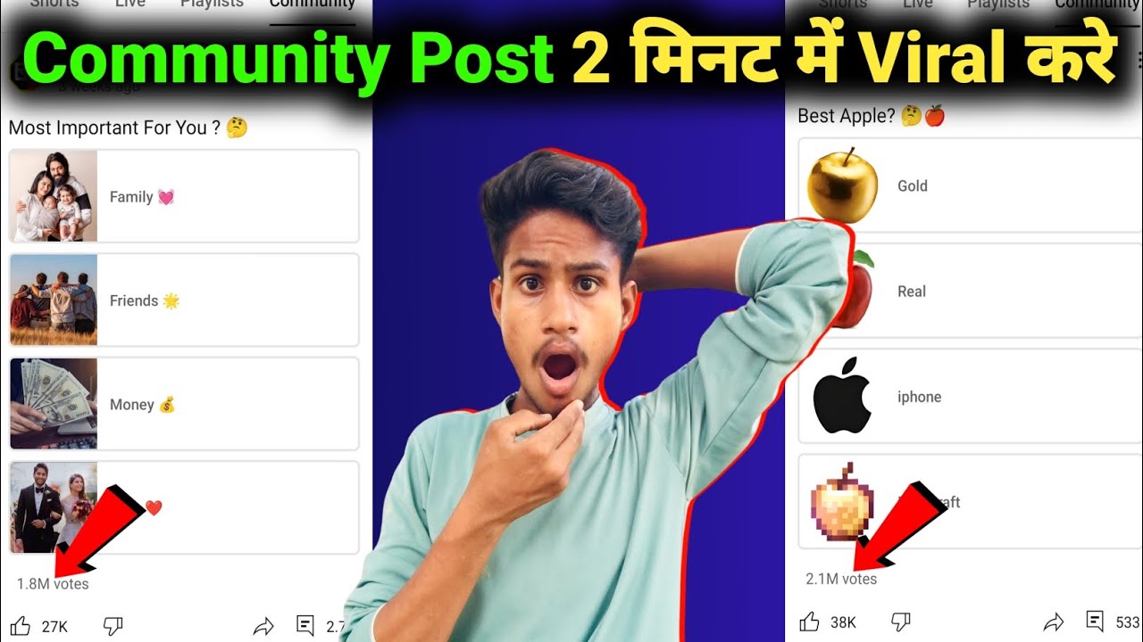 Community Post Viral Kaise Kare || how to viral community post ...