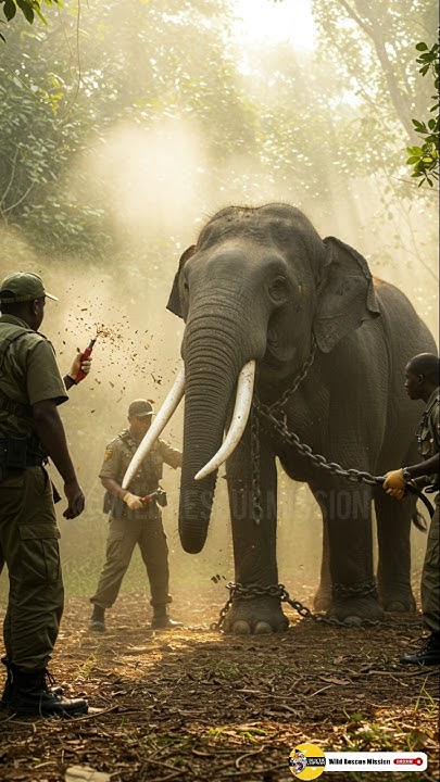 Rescuer Saves Chained Elephant! 💔🛑🐘 - YouTube