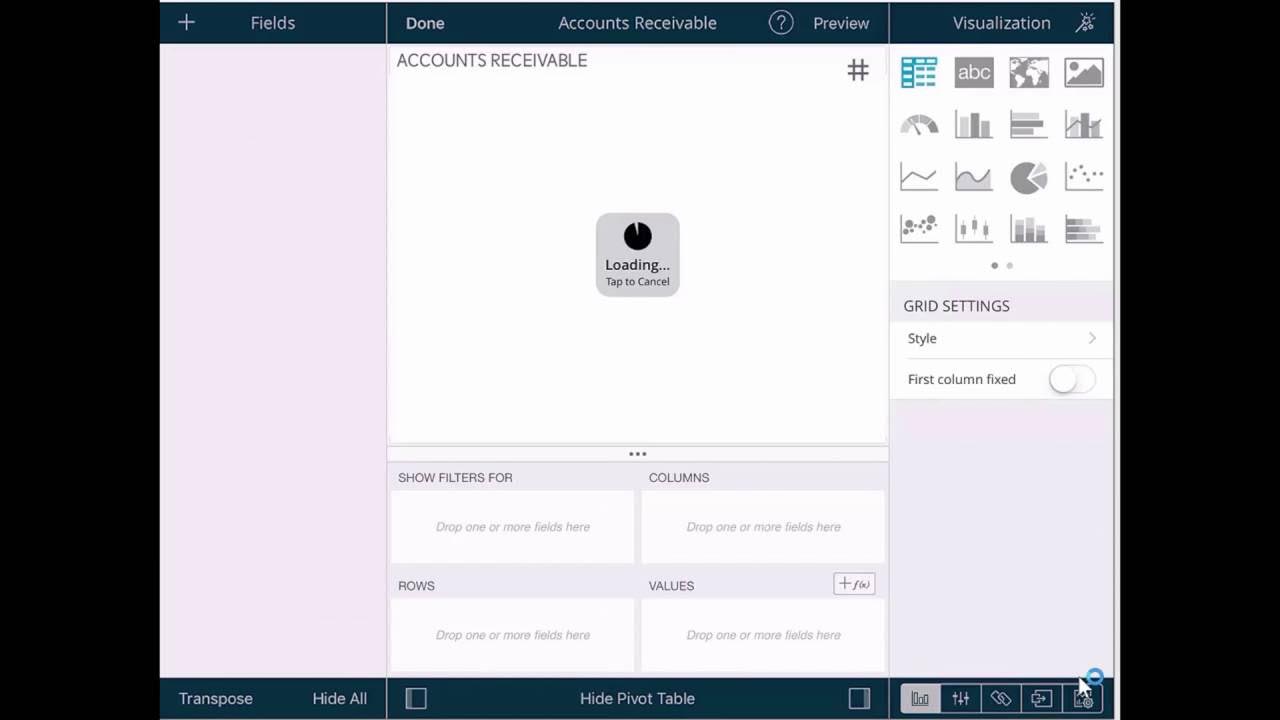 Create a visualization with excel data on Dropbox with ReportPlus ...