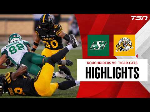 CFL WEEK 11: Saskatchewan Roughriders vs. Hamilton Tiger-Cats | Full Highlights