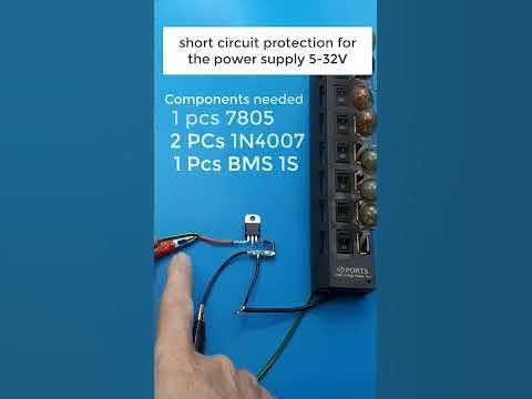 short circuit protection for power supply - YouTube