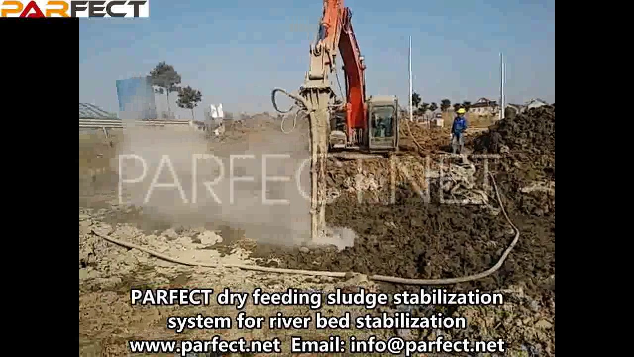 PARFECT dry feeding sludge stabilization system for river bed ...
