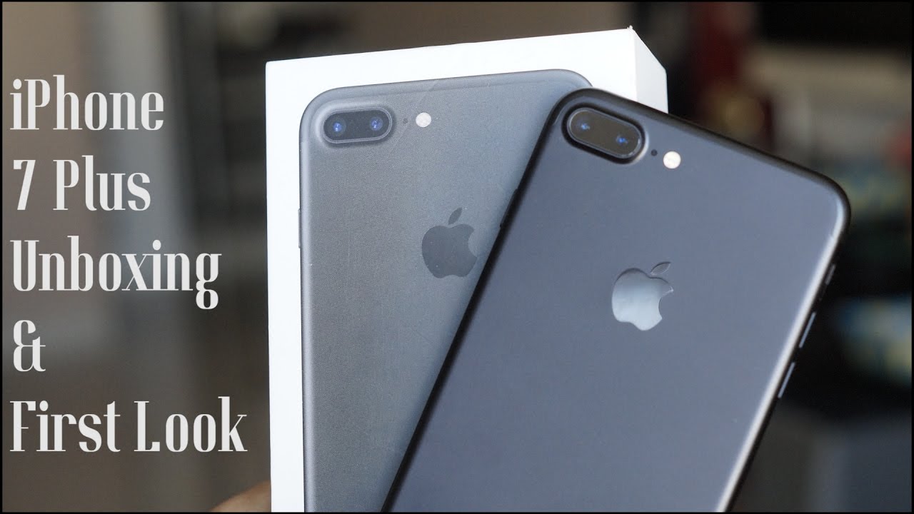 iPhone 7 Plus Matte Black Unboxing and First Look! - YouTube