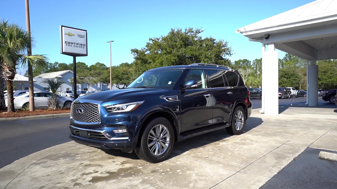 N2294 2020 Infiniti QX80 Hermosa Blue - YouTube