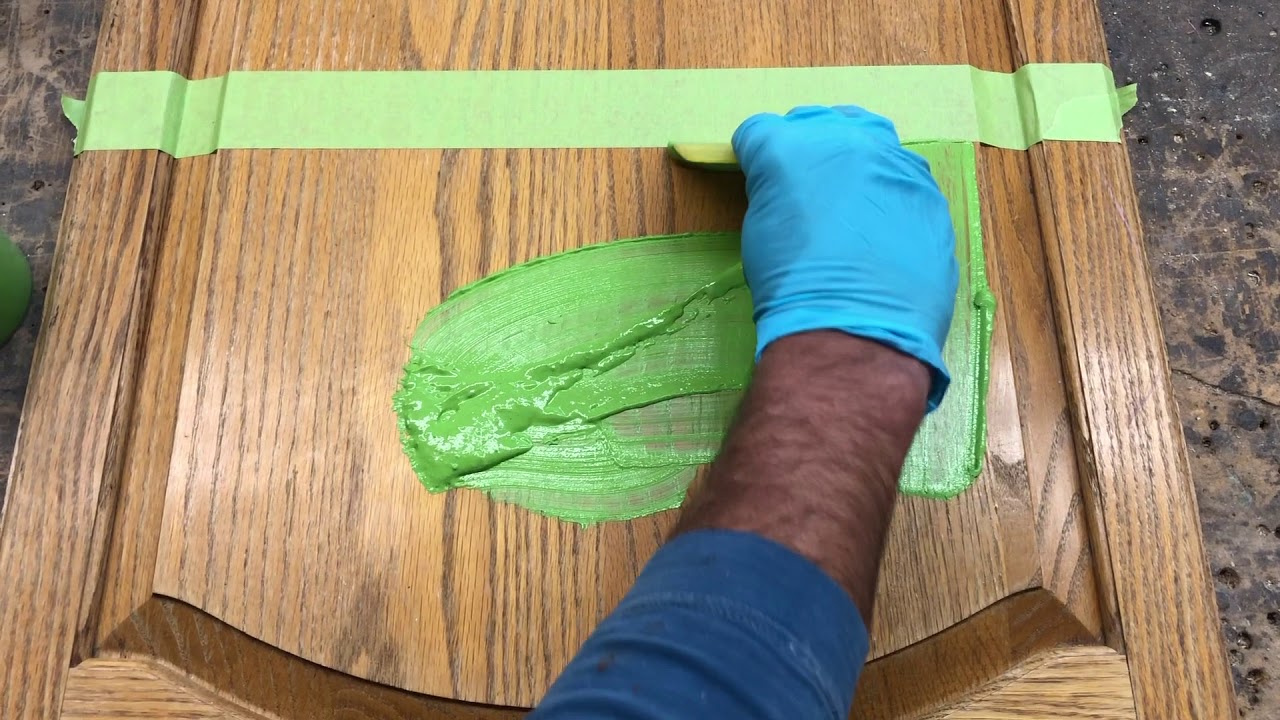 Upcycle/Refinish Oak Cabinet Door with Filla in a bag - YouTube