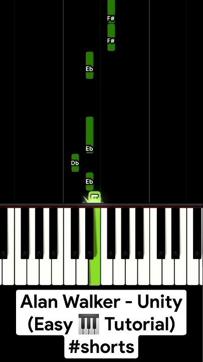 Alan Walker - Unity (Easy Piano Tutorial) #shorts - YouTube