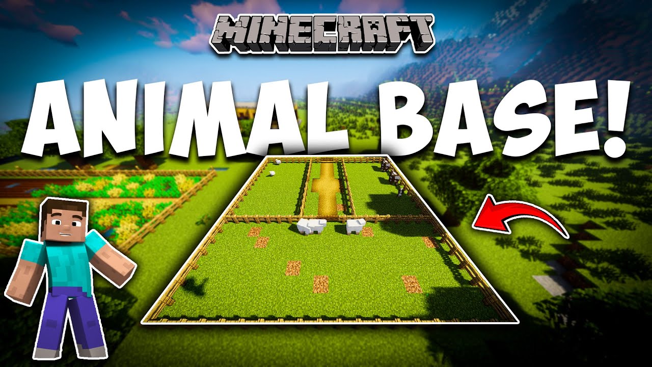 FINALLY BROUGHT ANIMALS TO MY BASE | MINECRAFT GAMEPLAY #6 - YouTube