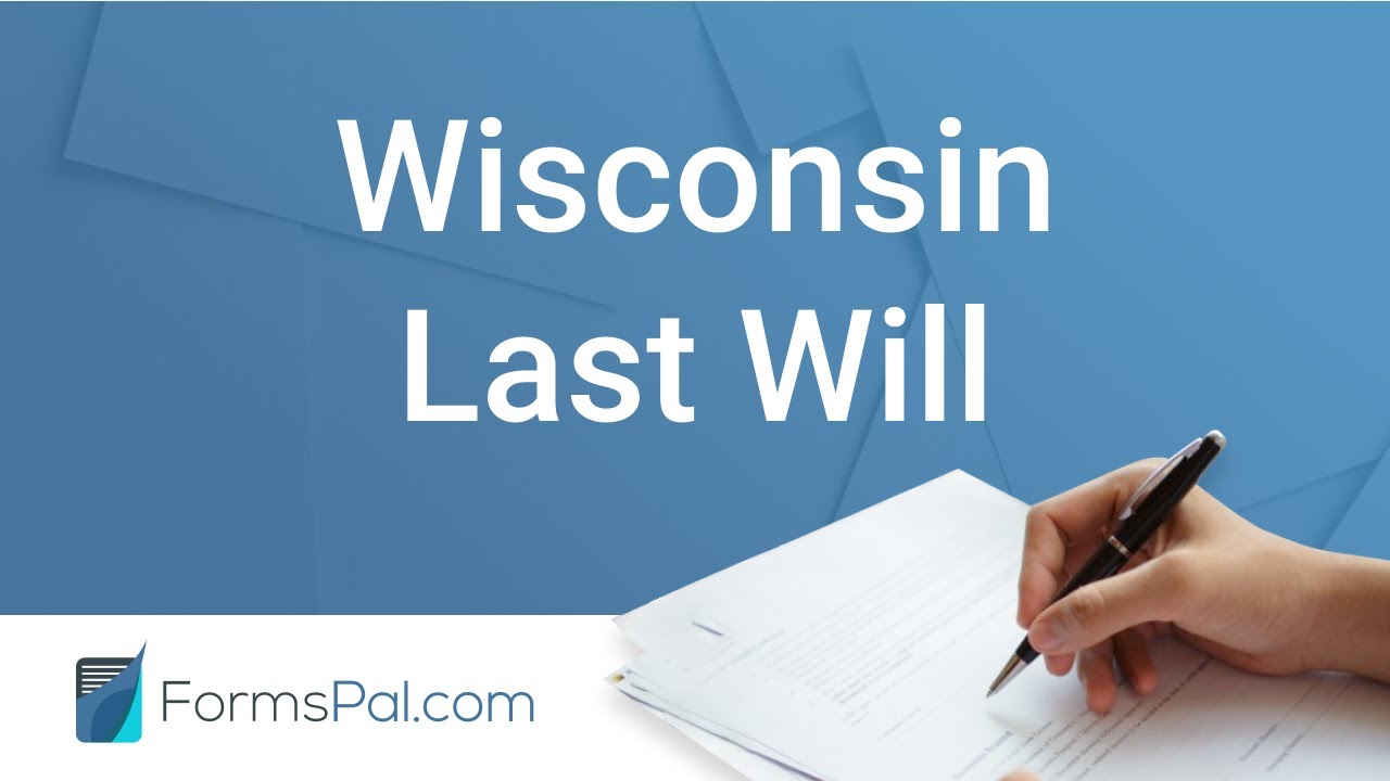 Wisconsin Last Will and Testament - GUIDE - YouTube