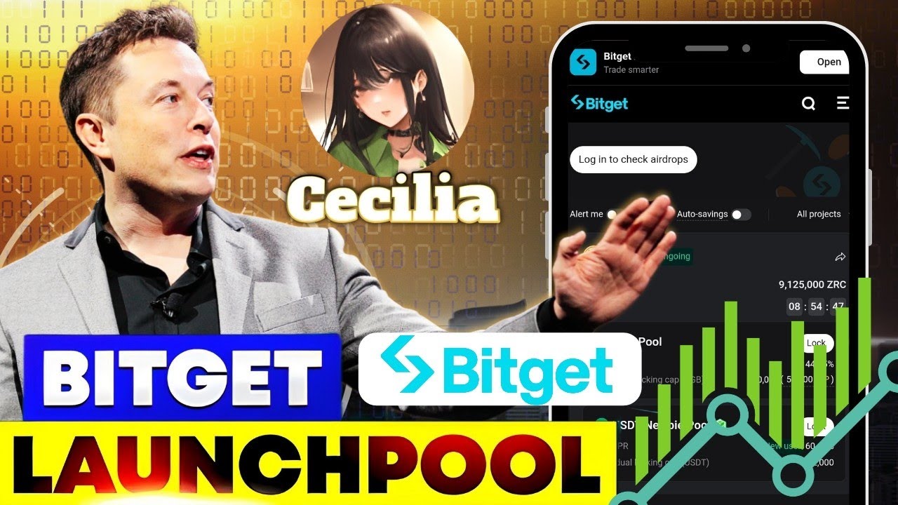 BITGET | شرح bitget Launchpool مع مراجعة أفضل عملة رقمية Cecilia - YouTube