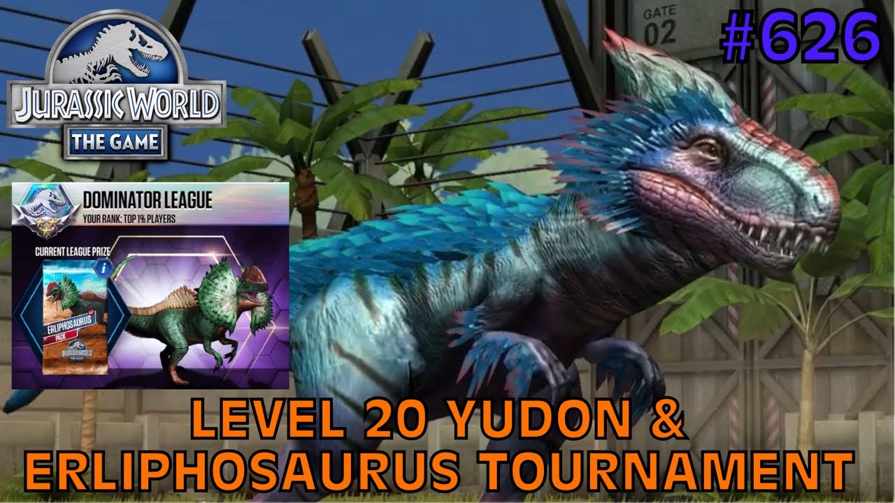 Level 20 Yudon & Erliphosaurus Tournament - Jurassic World: The Game ...
