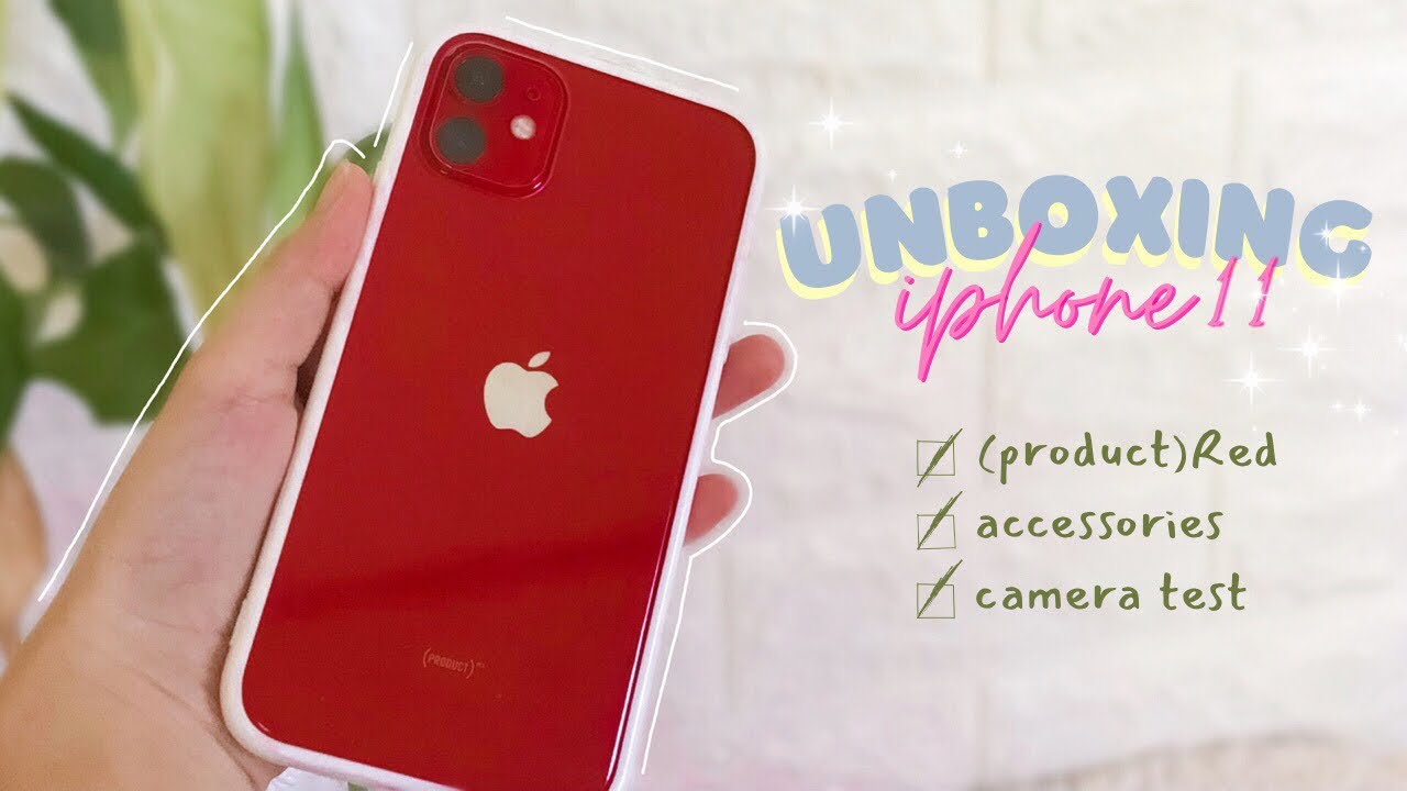 Unboxing iPhone 11 🌹 (Product)Red, accessories, camera test - YouTube