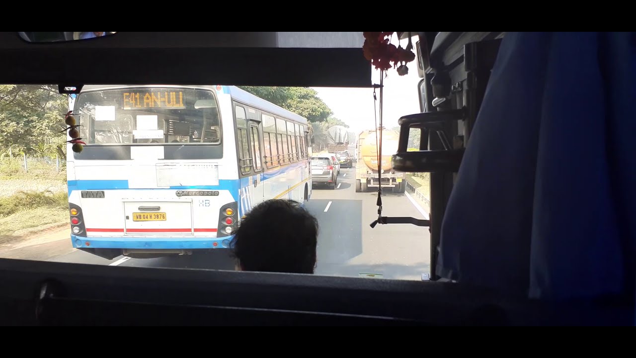 Volvo Bus Race between WBTC AND SBSTC .. Kolkata to Asansol - YouTube