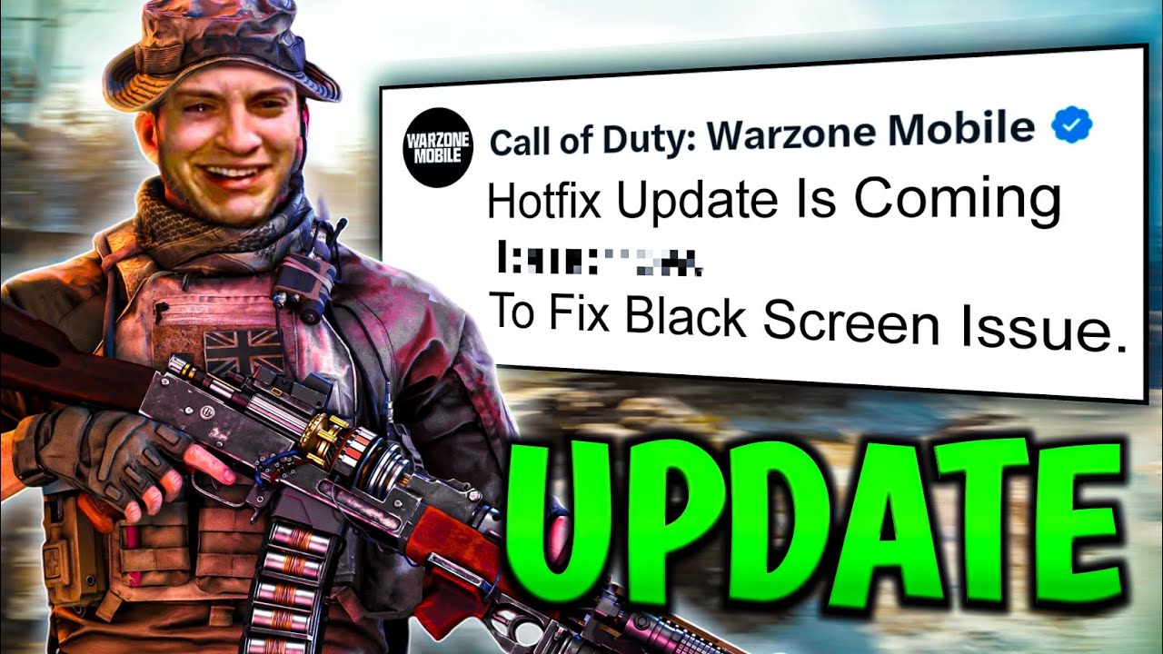 WARZONE MOBILE NEW UPDATE BLACK SCREEN ISSUE FIXED - YouTube