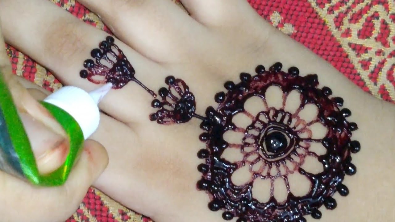 Mehedi design for eid/back hand mehedi design_mehedi ️ Kids Mehedi ...