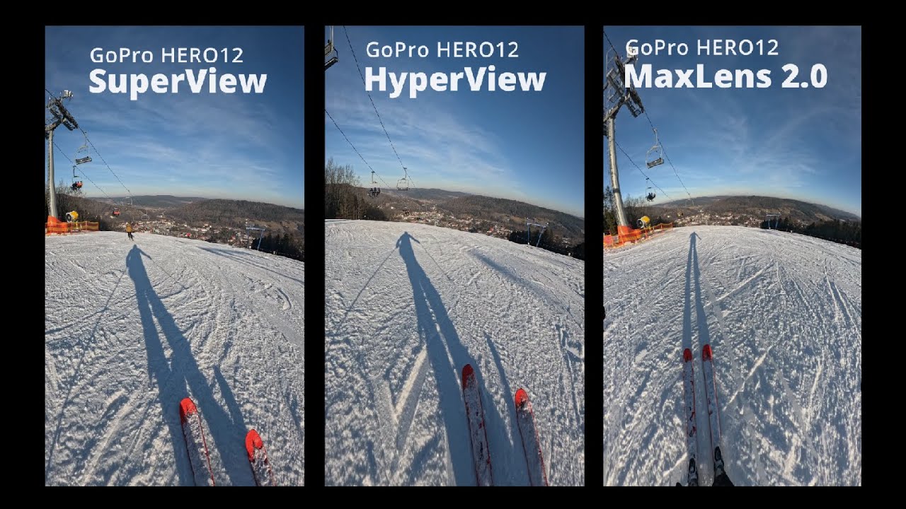 GoPro HERO12 MAX LENS MOD 2.0 4K| COMPARE | SuperView vs HyperView vs ...
