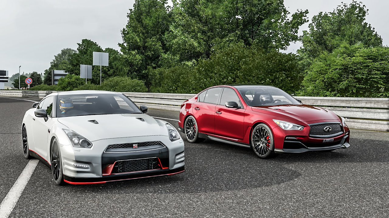Forza 7 Drag race: Nissan GTR (920hp) vs Infiniti Q50 Eau Rouge (1000hp ...