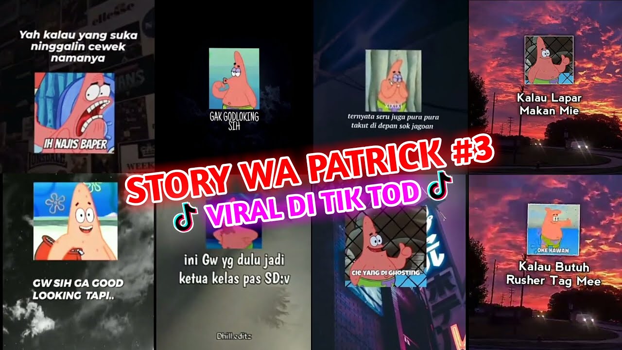 KUMPULAN STORY WA PATRICK VIRAL DI TIK TOK! - YouTube
