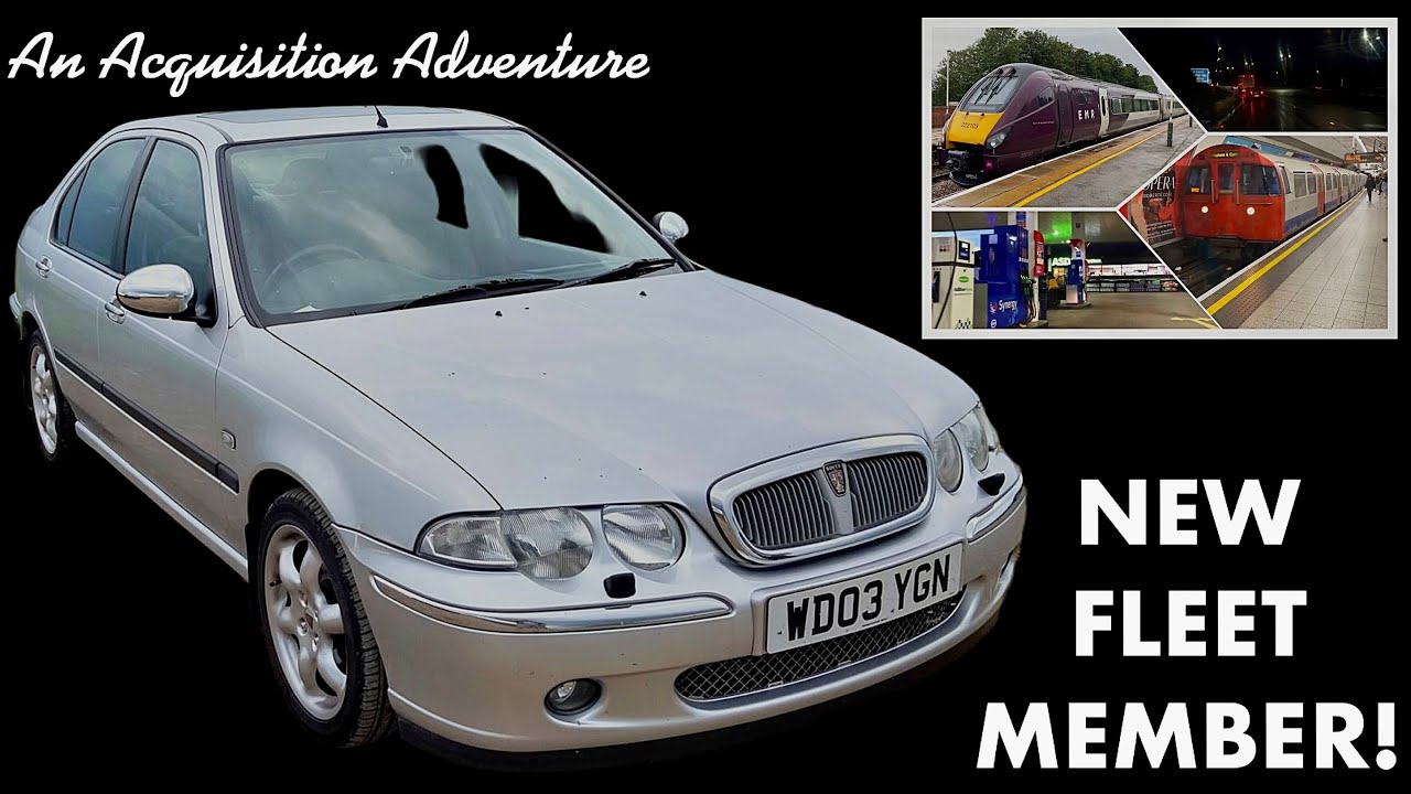 Collecting my new car, a 2003 Rover 45 V6 Connoisseur 24V Automatic ...