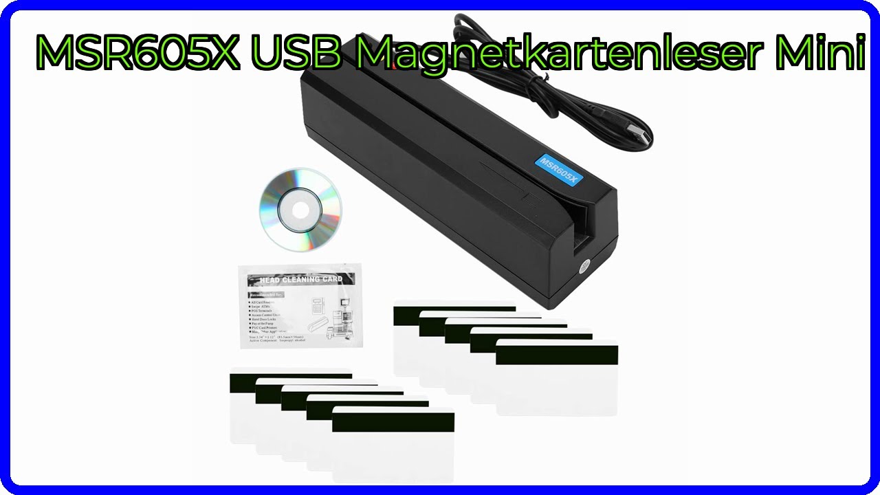 BEWERTUNG (2025): MSR605X USB Magnetkartenleser Mini. WESENTLICHE ...