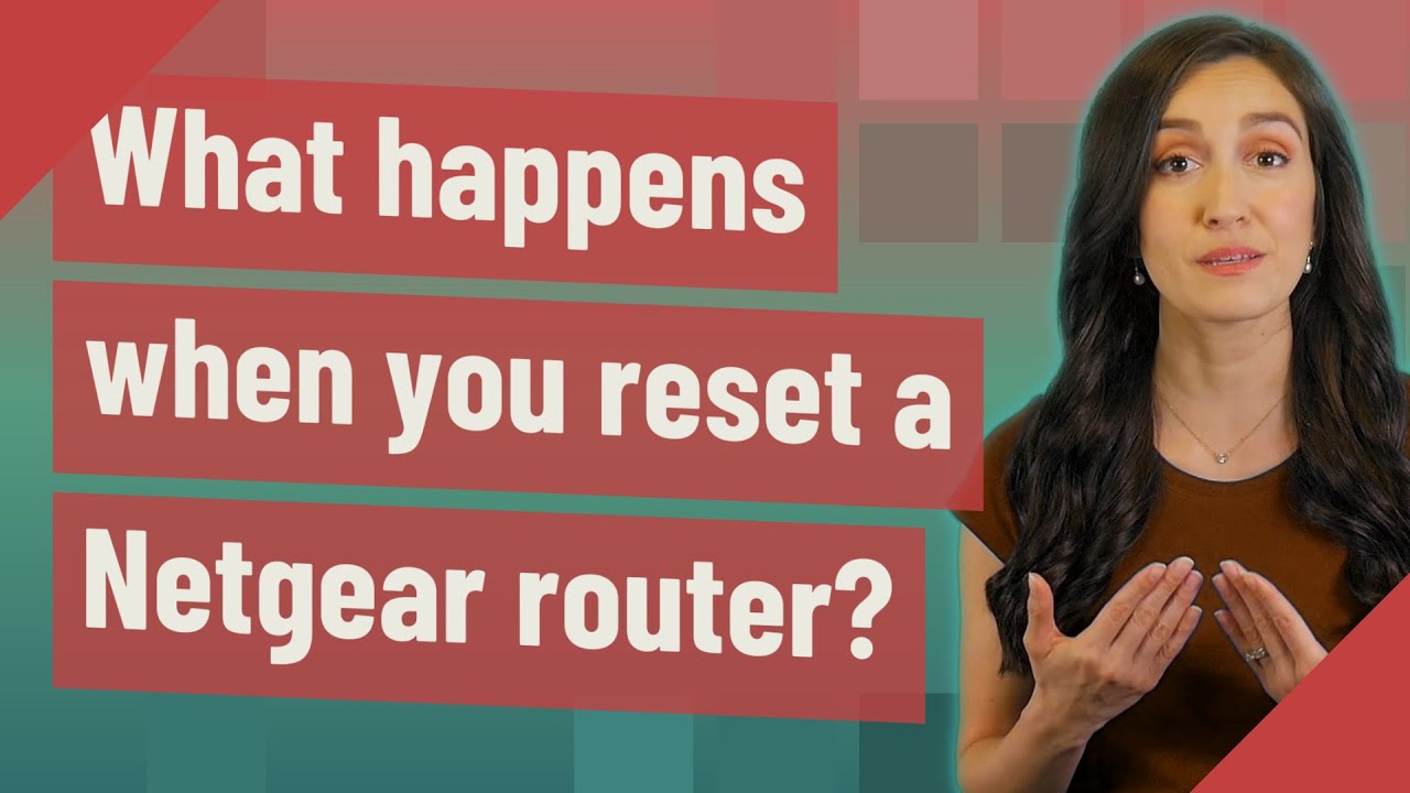 What happens when you reset a Netgear router? - YouTube