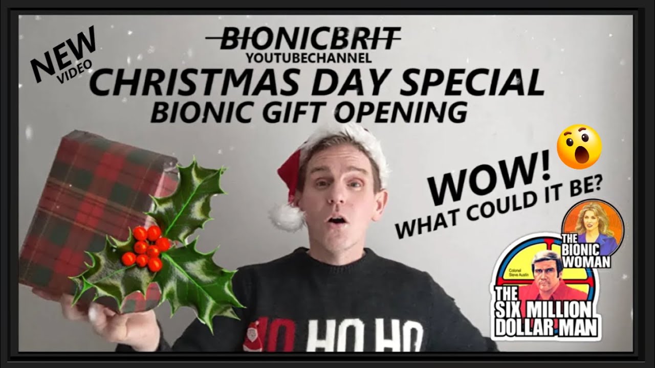 Christmas Day Bionic Gift Opening, what could it be, Six million dollar man or Bionic woman gift ...