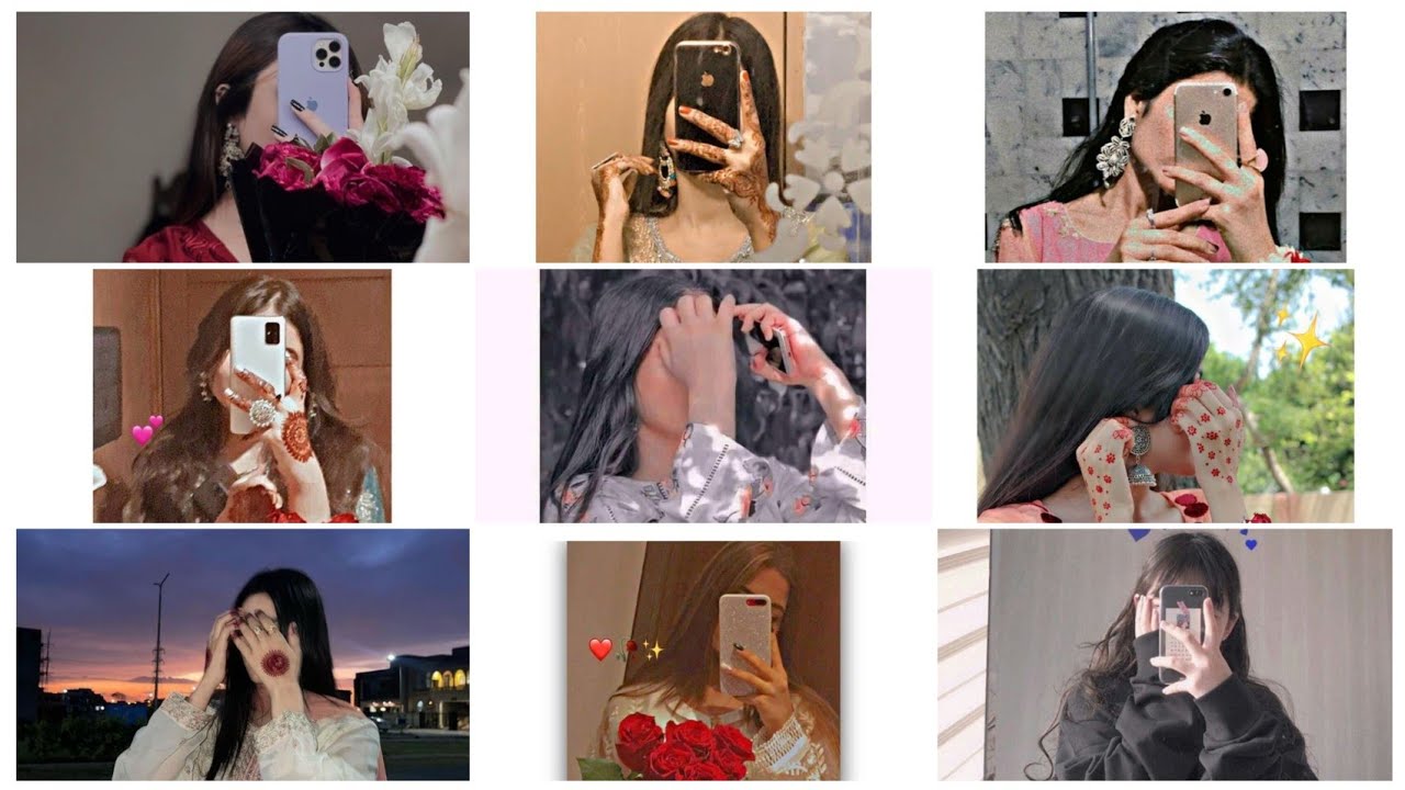cute girls Hidden face dpz ,hide face dpz poses mirror dp poses for ...