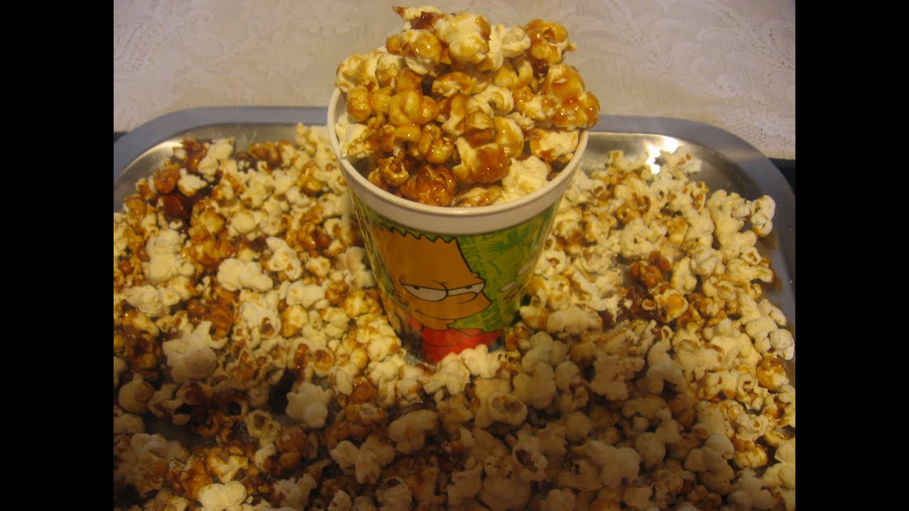 Palomitas de maíz al caramelo (pochoclos - pororó - pop corn) - YouTube