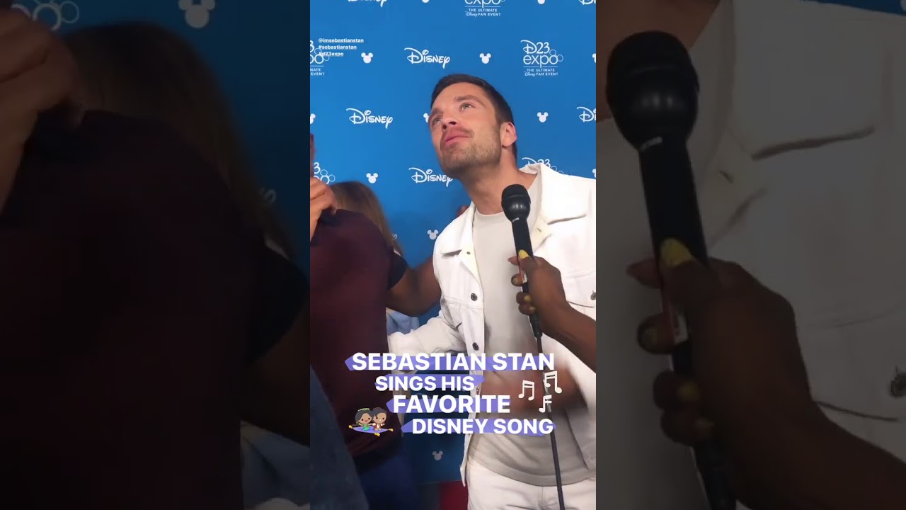 Sebastian Stan sings his favorite Disney song at D23 Expo (08.23.19 ...