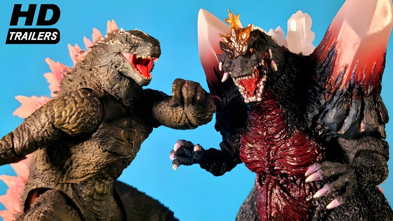 Evolved Godzilla VS Spacegodzilla Stopmotion | Teaser Trailer - YouTube