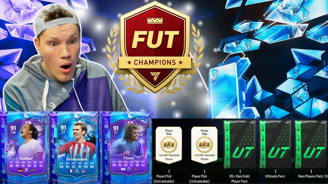 INSANE! FUT CHAMP REWARDS! 83+ X10 PACKS! YOU GOT TO SEE THIS 👀 ! FC24 ...