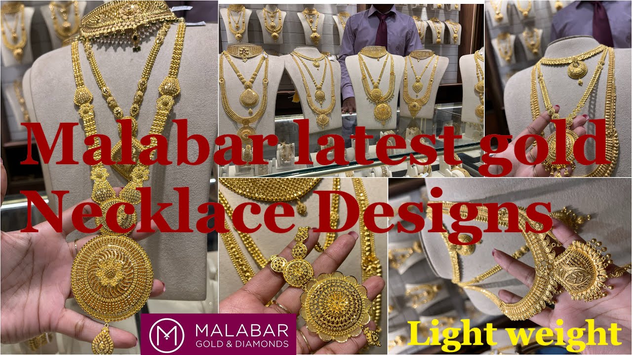 Malabar gold necklace Designs | Malabar gold Choker, medium & long ...
