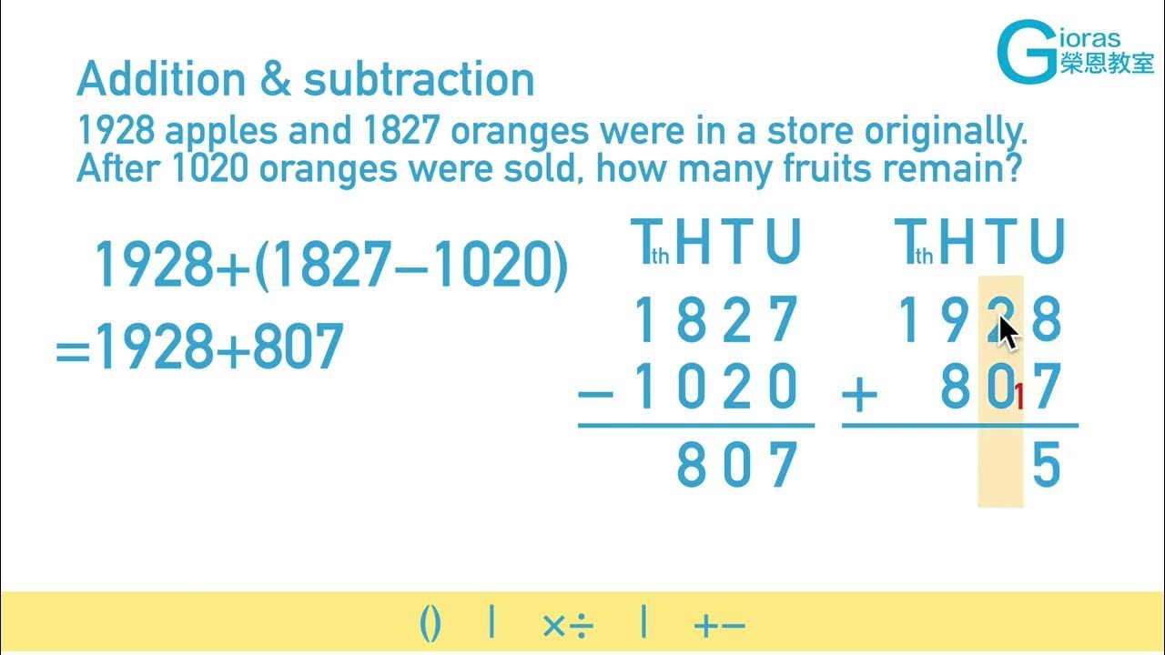 (23.3A) Addition & subtraction - YouTube