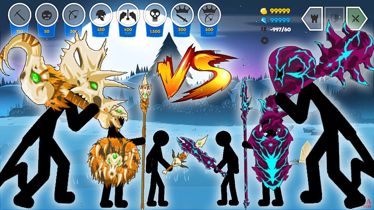 STICK WAR 3 - UNLOCK ALL UNITS AND FIRST MATCH (ANDROID/IOS) - YouTube