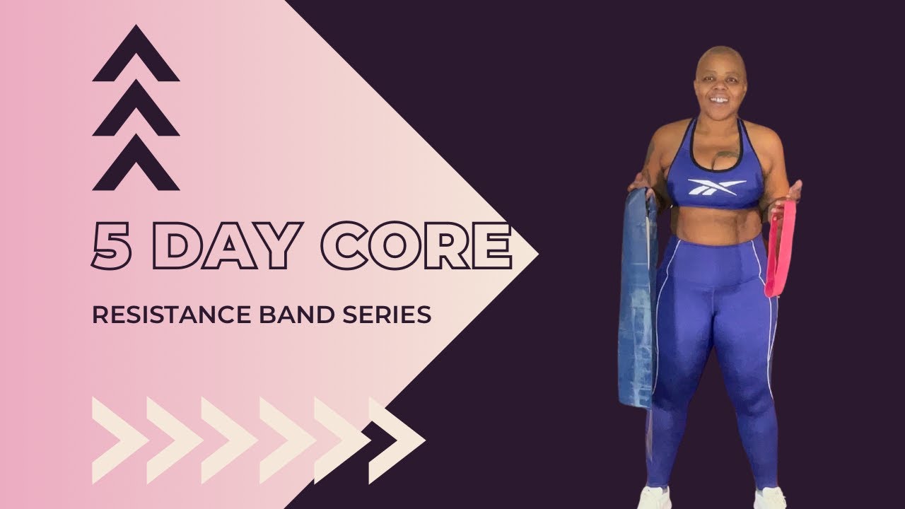 Core Strength Workout with Resistance Bands: Day 5 - YouTube