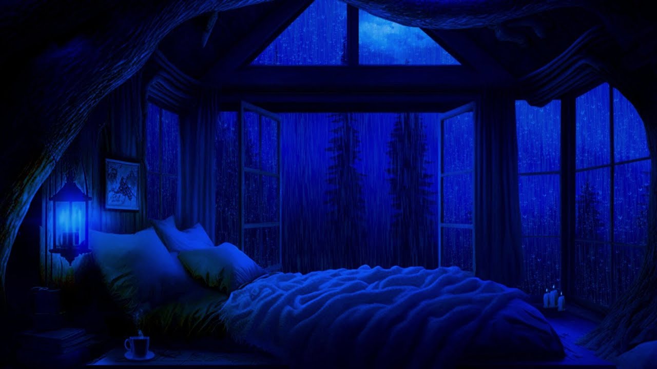 Sleep in the Cozy Tree House with Soothing Rain and Thunder Sounds for ...