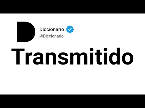 Transmitido Significado En Español - YouTube