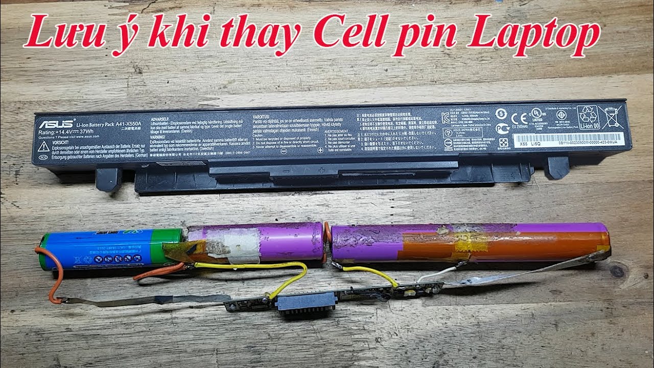 4 điều kiện cần phải có khi thay cell pin laptop X550A để có thể Reset ...