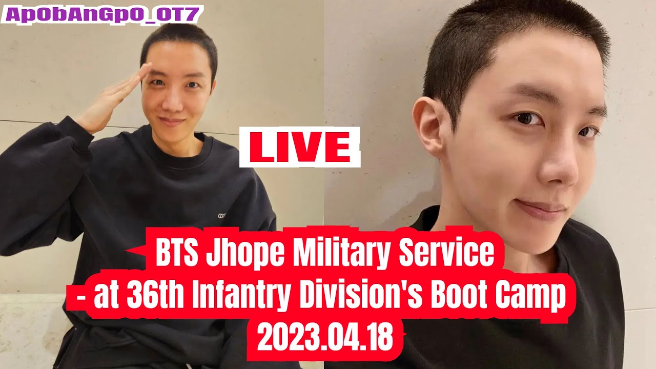 [LIVE] BTS Jhope Military Service 2023.04.18💜💜 | ApObAnGpO_0T7 #jhope # ...