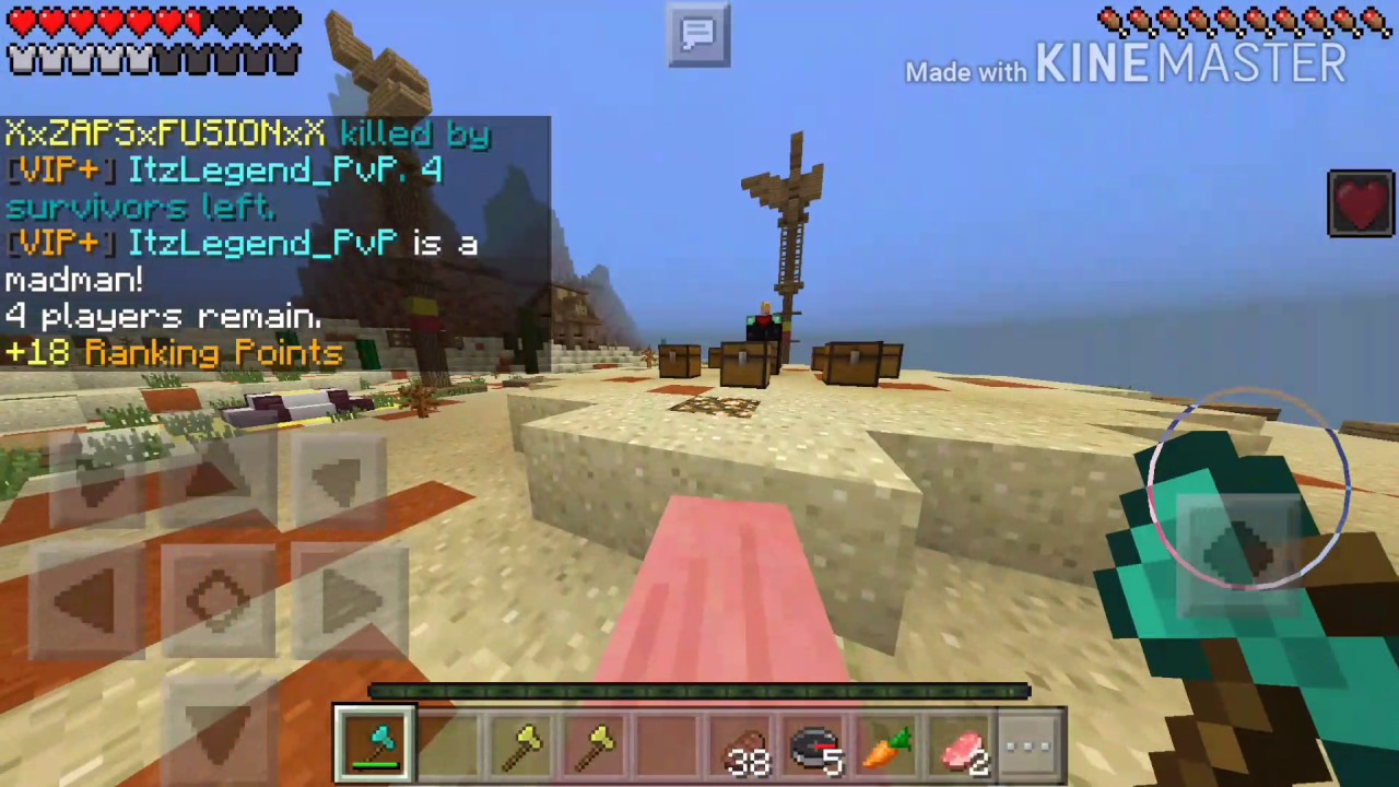 Hunger Games on lifeboat Boat server. - YouTube