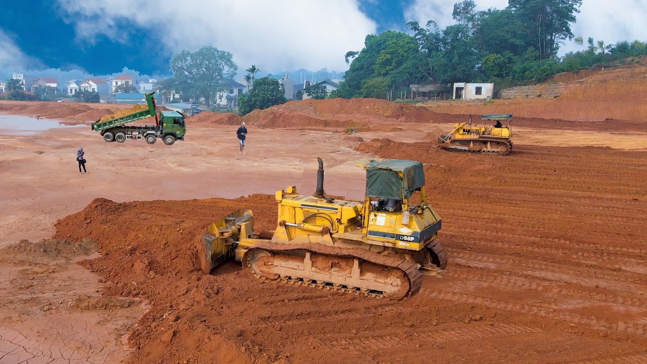 Amazing Dump Truck Transport soil for Machinery Bulldoze | Heavy ...