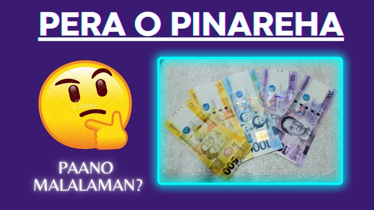 paano malalaman ang peke at tunay na pera! - YouTube