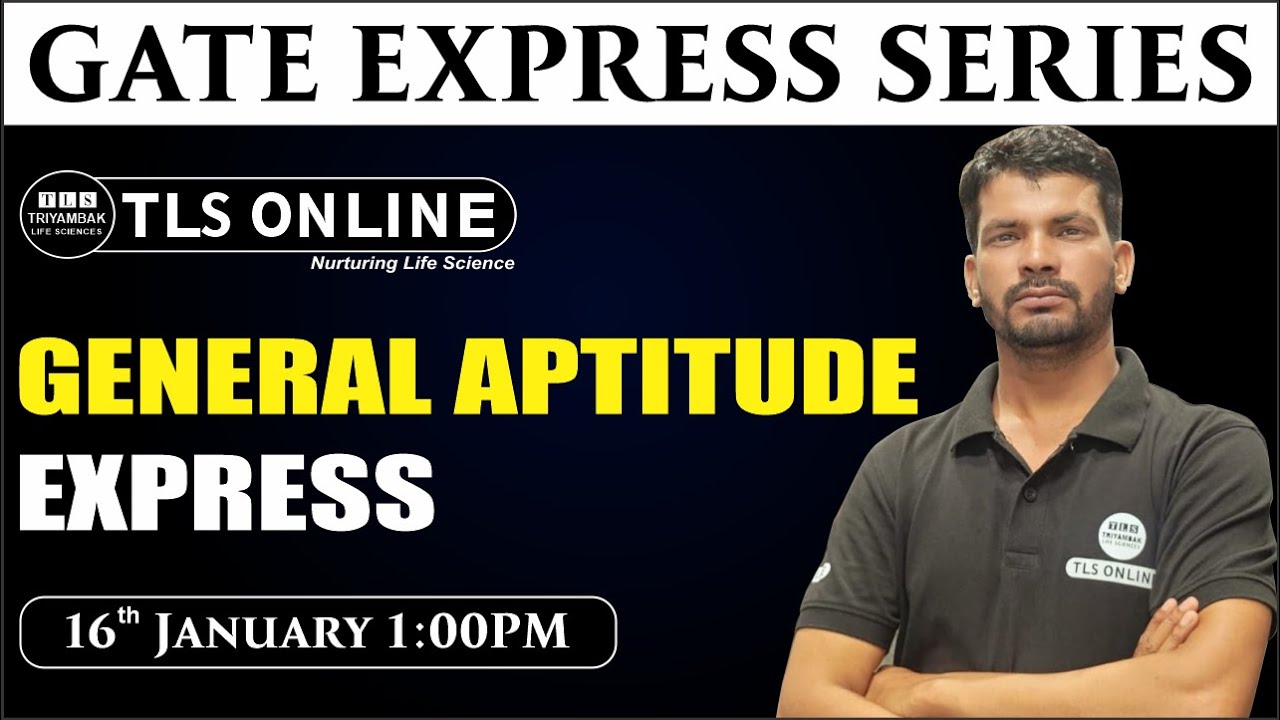 GATE EXPRESS SERIES | General Aptitude Express | Gate 2025 | Sanjay ...