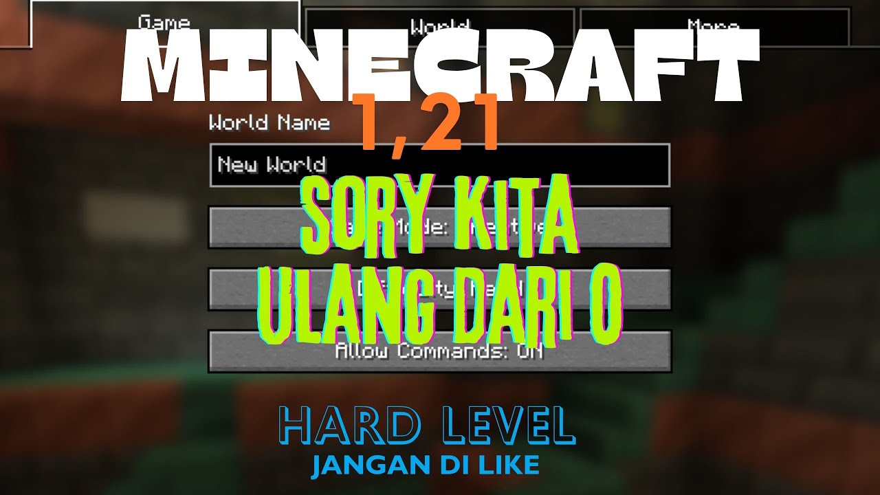 MC JAVA SURVIVAL HARD LIVE EPS 1 (ganti skin,background keren,judul ...