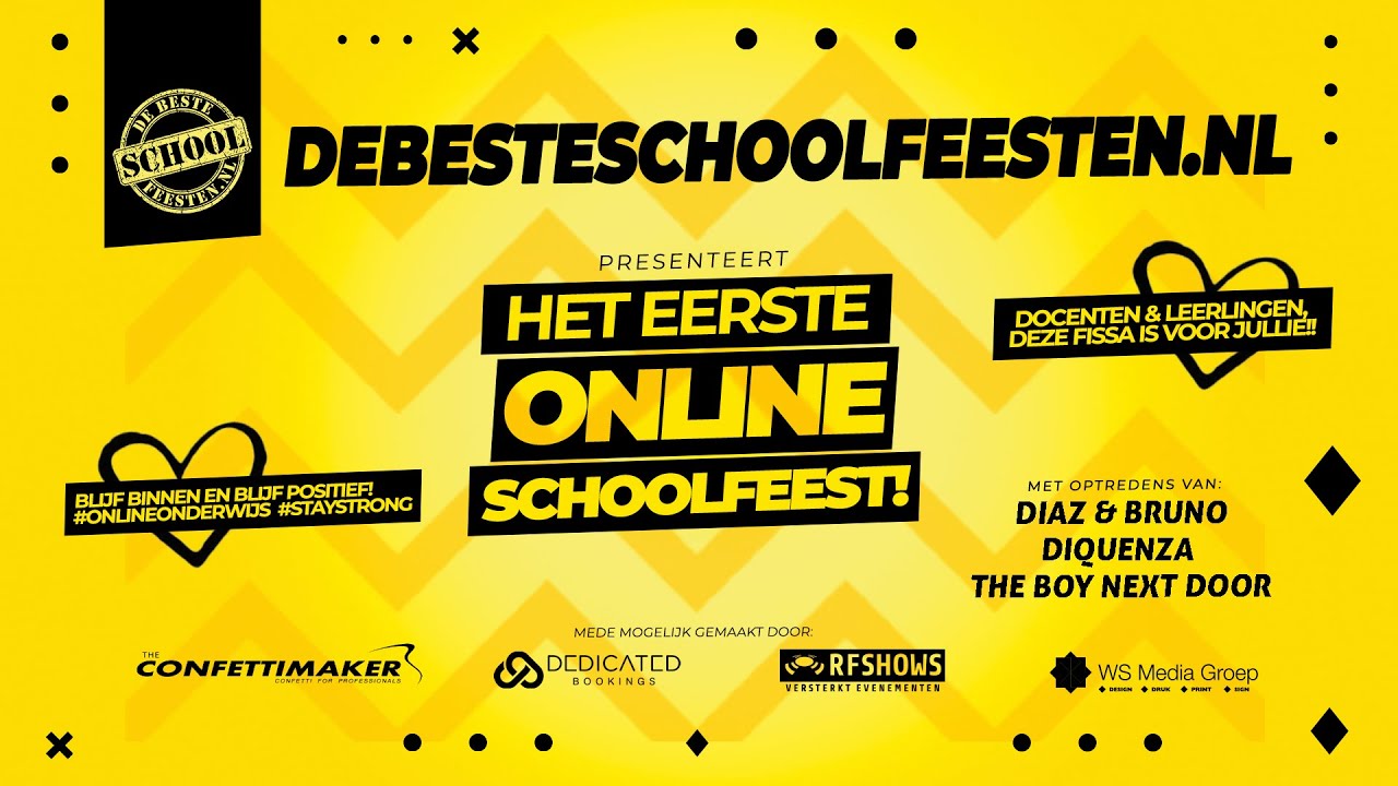 RECAP - Het eerste ONLINE schoolfeest van Nederland! - YouTube