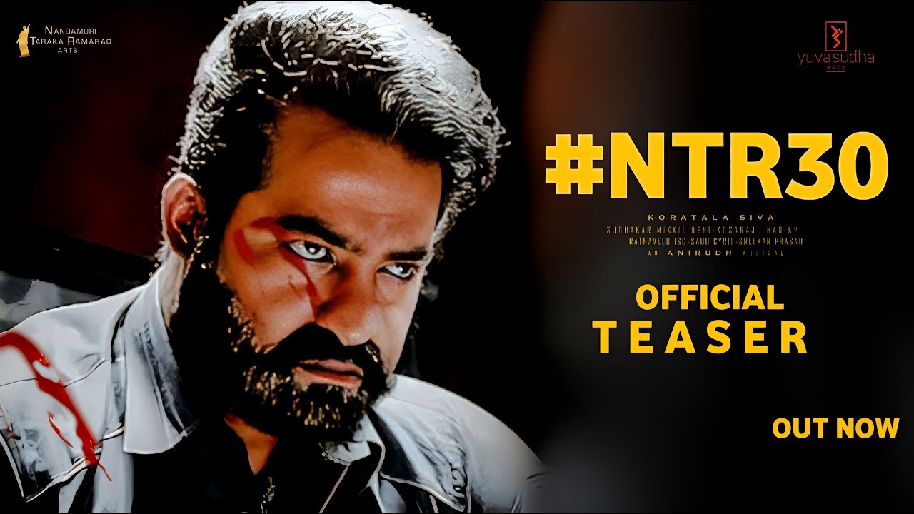 NTR 30 First Look Intro Teaser | KoratalaSiva, Anirudh, NTR, Jahnvi ...