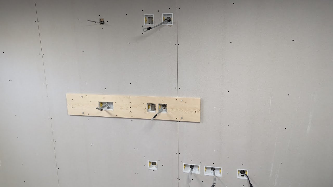 Garden Office Build: day 57, socket back boxes - YouTube