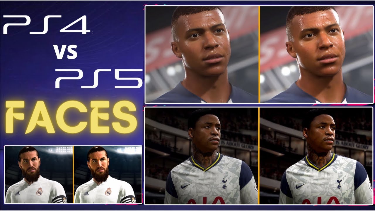 FIFA 21 Player Faces PS5 || fifa 21 ps5 vs ps4 - YouTube