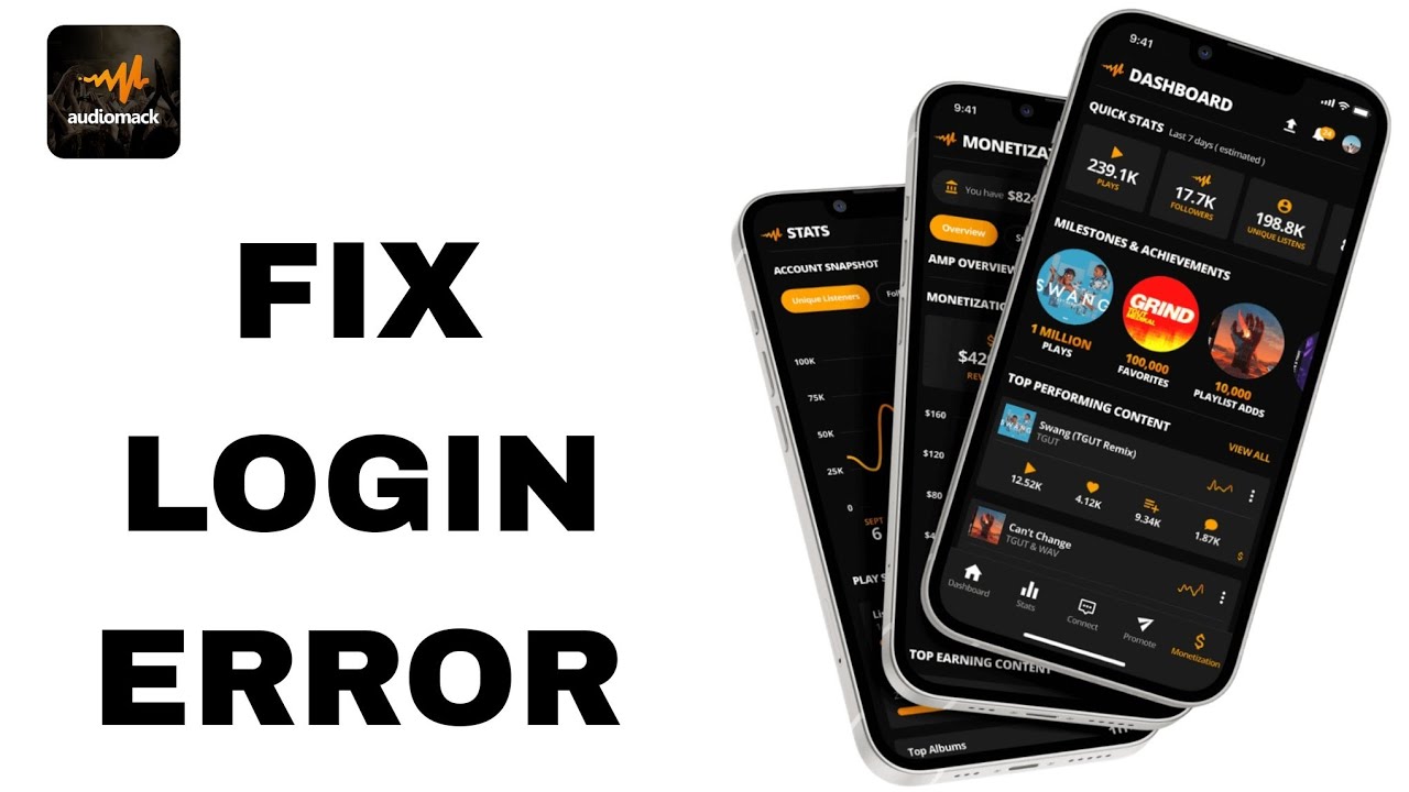 How To Fix And Solve Login Error On Audiomack App | Final Solution ...