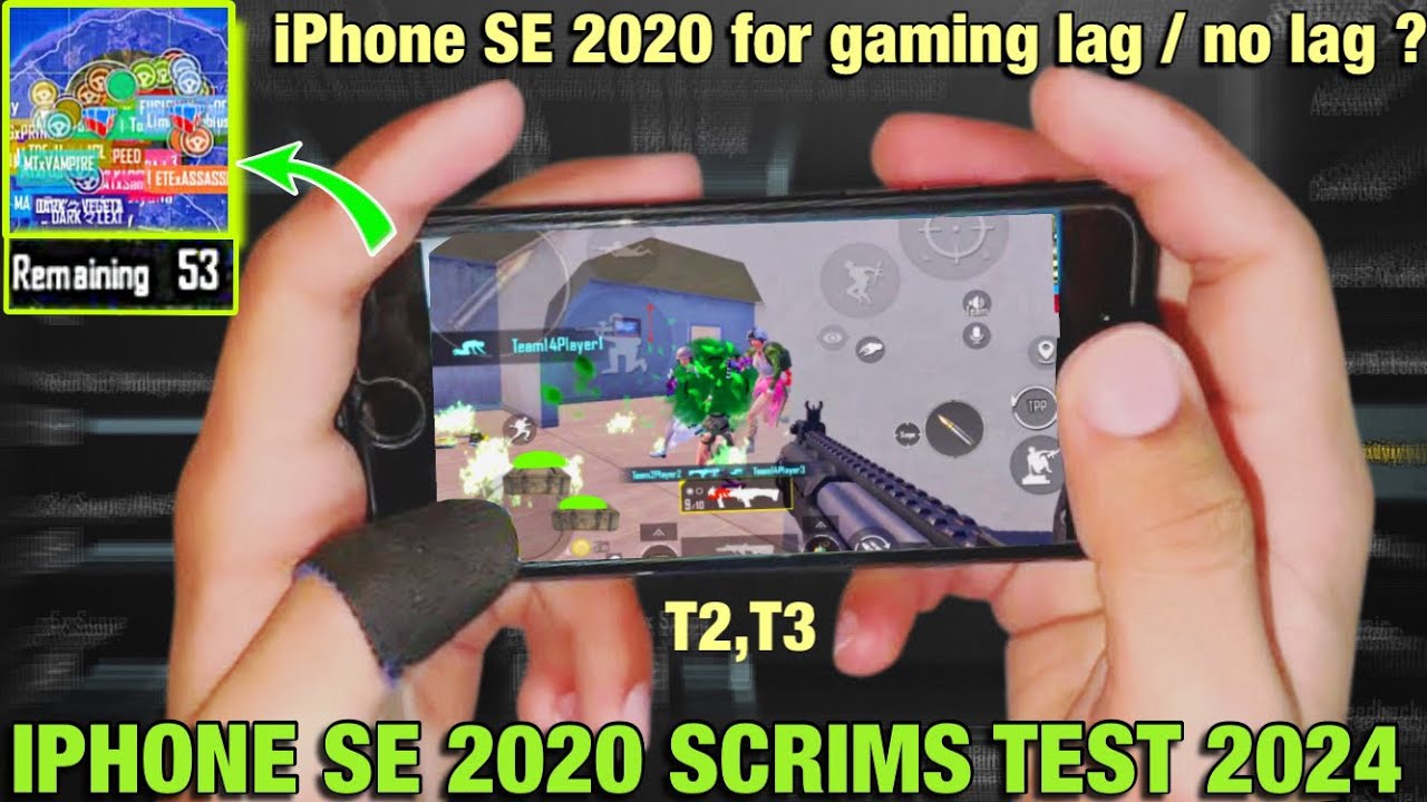 iPhone se 2020 for gaming test 2024 | iPhone se 2020 scrims test ...