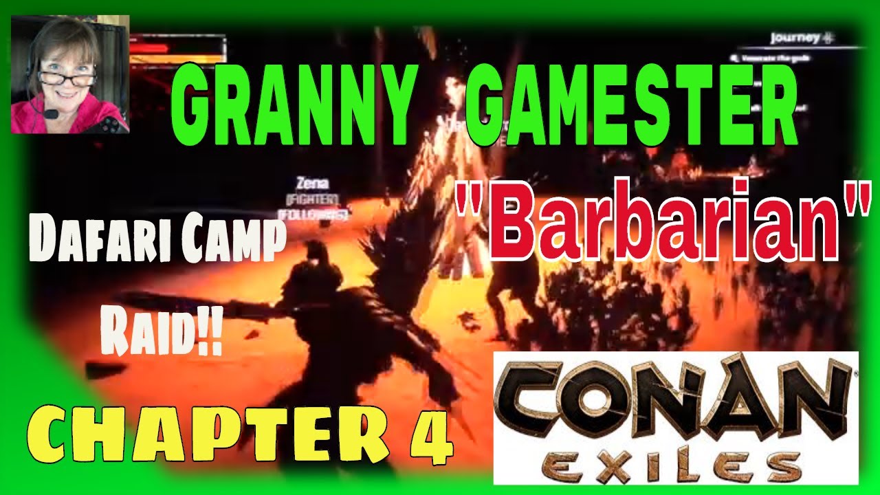 Dafari Camp Raid! Conan Exiles Barbarian Chapter 4 - YouTube